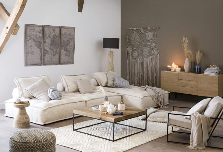 Trípticos impressos com mapa-mundo 159x101 Copernic | Maisons du Monde