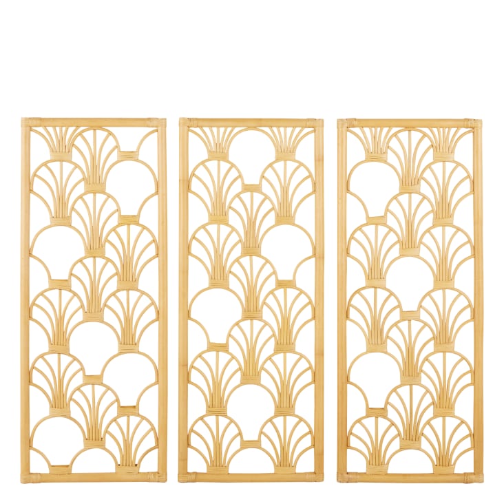 Triptychon aus Rattan L120xH100cm Persea | Maisons du Monde