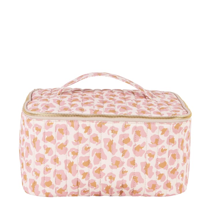 Vanity rose blush à motifs Leo | Maisons du Monde