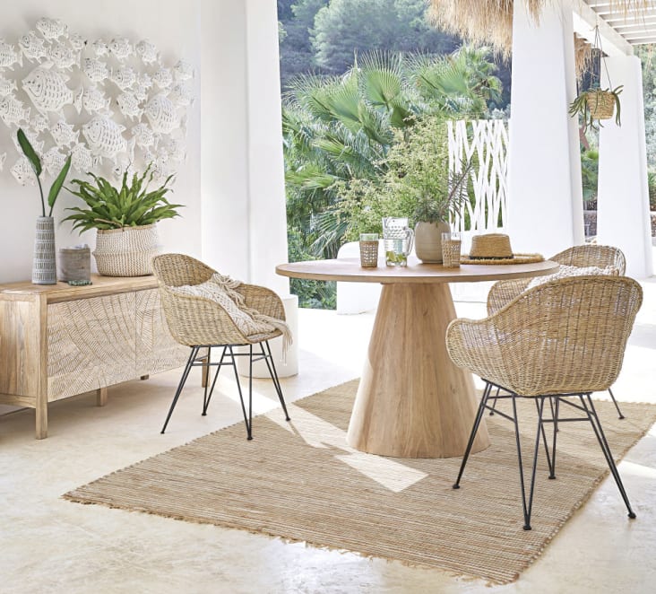 Wanddecoratie van metalen vissen met verweerd effect 256x92 OCELLA ...