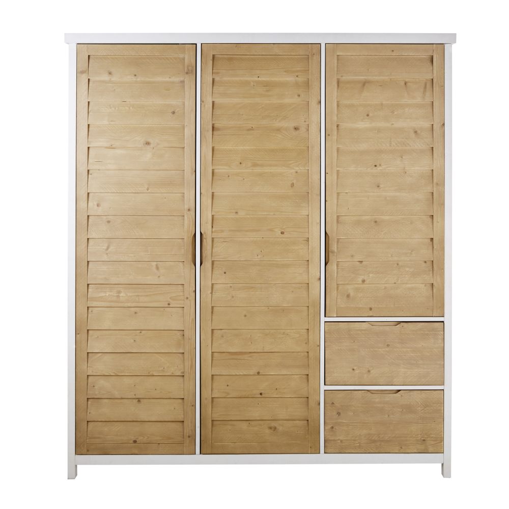 Maisons Du Monde Dressing 2 portes 2 tiroirs en manguier massif Trocadero