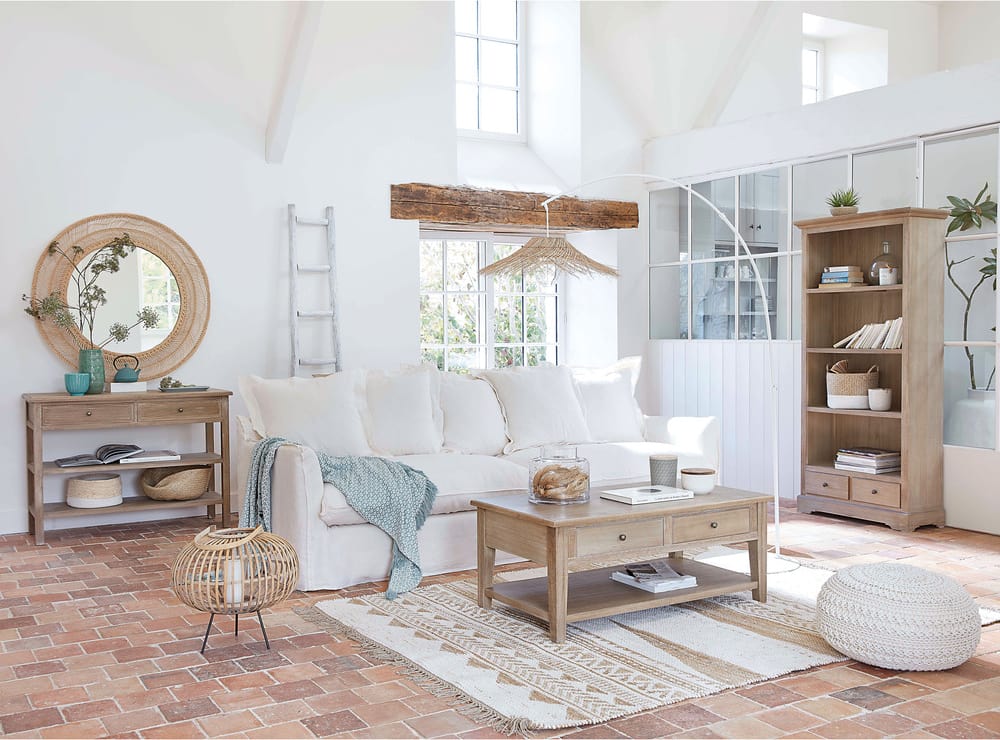 Scala decorativa bianca in rovere Ines | Maisons du Monde