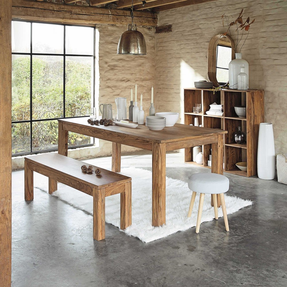 Tavolo per sala da pranzo in massello di legno di sheesham 180 cm ...