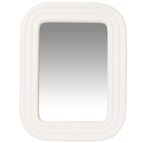 Rechthoekige spiegel, wit, 62 x 48 cm GURI | Maisons du Monde