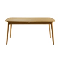 Mesa de comedor extensible para 6-8 personas estratificado verde beige ...
