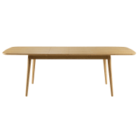 Mesa de comedor extensible para 6-8 personas estratificado verde beige ...