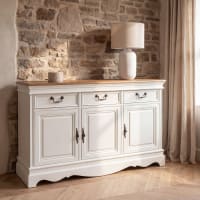 Buffet 2 portes en bois gris | Maisons du Monde