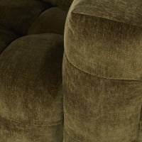 Canapé droit petit velours côtelé 3 places bleu Octave | Maisons du Monde