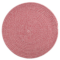 Set de table rond bleu et bordure orange D38 Nael | Maisons du Monde