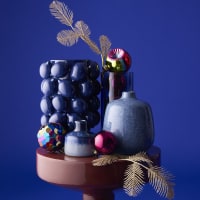 Vase en verre bleu H9 Classica | Maisons du Monde