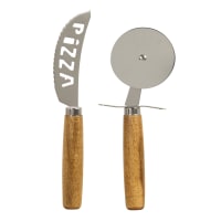 Coltello per pizza in acciaio inox nero 20x9x2 cm Darioso | Maisons du ...