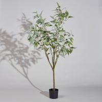 Pianta artificiale verde e vaso quadrato in ceramica verde Yucca ...