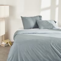 Taie d'oreiller en coton bleu 50x70 Orage | Maisons du Monde