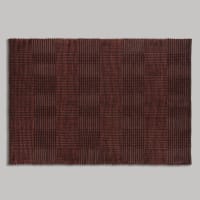 Geweven katoenen tapijt met bloemmotief in ecru en groen 160x230 Saia ...