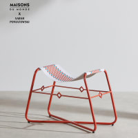 Taburete / auxiliar cerámica color gris | Maisons du Monde