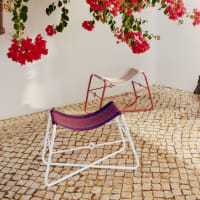 Tabouret / meuble d'appoint en céramique couleur blanc cassé | Maisons ...