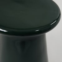 Table d'appoint, bout de canapé, table de chevet acier émaillé, vert ...