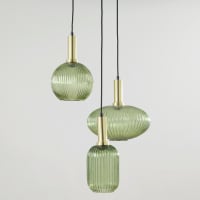 Lampada a sospensione originale nera con altezza regolabile ø14 cm Mime ...