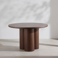Table à manger ronde en chêne, diam. 130 cm Lexton | Maisons du Monde