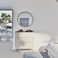 Commode effet bois Noir WAVE | Maisons du Monde