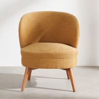 Poltrona wingback velluto verde scuro Oneida | Maisons du Monde