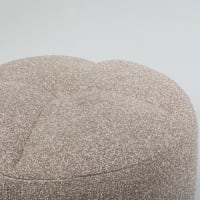 Set de 2 poufs en bouclette - crème Rila | Maisons du Monde