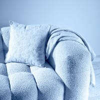 Canapé droit convertible tissu texturé 2 places - gris foncé Colin ...