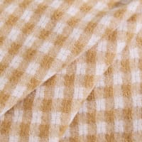 Plaid motif vichy vert et blanc à franges, 130x170 cm Evie | Maisons du ...