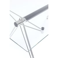 Scrivania in vetro temprato trasparente cm H.74 x L.120 x P.60 Stamford ...