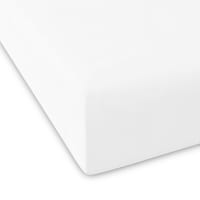 Bajera ajustable de algodón percal 90x200+28 cm azul PURE DH | Maisons ...