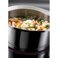 Pentola 24 cm in acciaio inox nero Elysée | Maisons du Monde