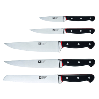 Bloc 5 couteaux de cuisine V sabatier rock | Maisons du Monde