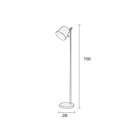 Lámpara de pie de metal negro Bucklehead | Maisons du Monde