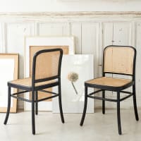Chaise en teck massif et cannage Sixtine | Maisons du Monde