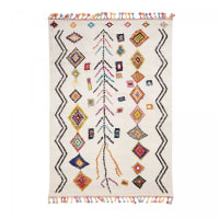 Tapis berbère motif ethnique, idéal pour un salon, multicolore 160x230 Lyn5 ourika | Maisons du ...
