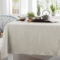 Nappe ronde anti-taches blanc 140cm Rodas blanco | Maisons du Monde
