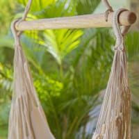 Silla hamaca deluxe de colombia beige/ocre | Maisons du Monde