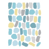 Stickers muraux en vinyle cailloux marron et beige Pebbles | Maisons du ...