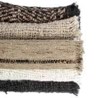 Set de table noir en jute avec pompons Diam. 38 cm Azusa douceur d ...