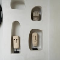 Statue lionne en polyrésine dorée H90 | Maisons du Monde