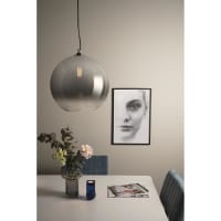 Suspension en verre foncé D30 Loop | Maisons du Monde