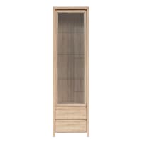 Vitrina 1 puerta 2 cajones estratificado Blanco mate Soren | Maisons du ...