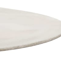 Tappeto tondo taftato pelo raso (15mm) bianco 80 D Villa rosso ...