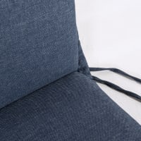 Silla de yoga de metal y poliéster azul oscuro Enjoyrelax | Maisons du ...