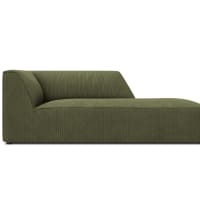 1-Sitzer Liegesofa links aus Cord, leichtes beige Ruby | Maisons du Monde