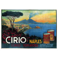 Poster turistico Napoli - Quadro su tela, Decorazione Parete cm. 50x70 ...