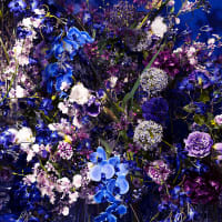 Tallo de gloriosa brillante artificial morada y plateada H88 Noël ...