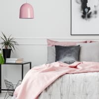 Suspension en métal rose E27 Tuzzi | Maisons du Monde