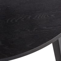 Tavolo da pranzo ovale in legno nero 170/200 cm allungabile Eddy | Maisons du Monde