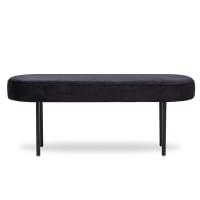 Banc blanc et métal doré VEON | Maisons du Monde